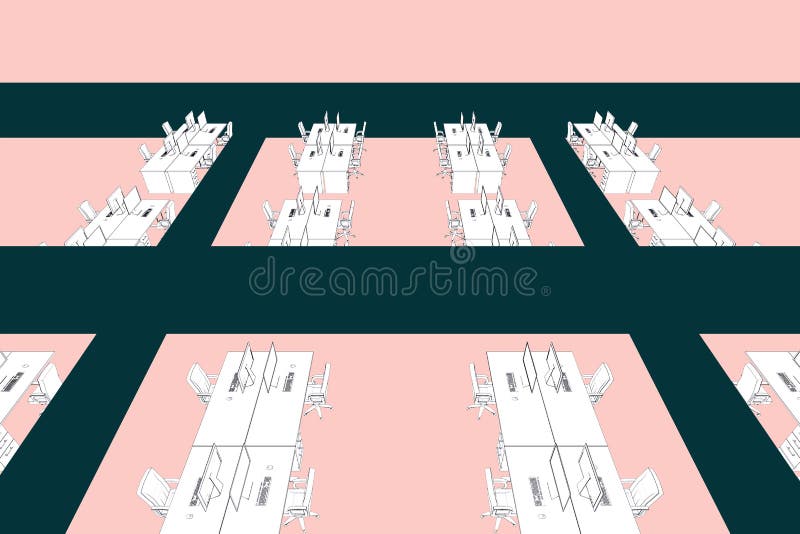 Composite Image of Draw of an Open Space Stock Illustration ...