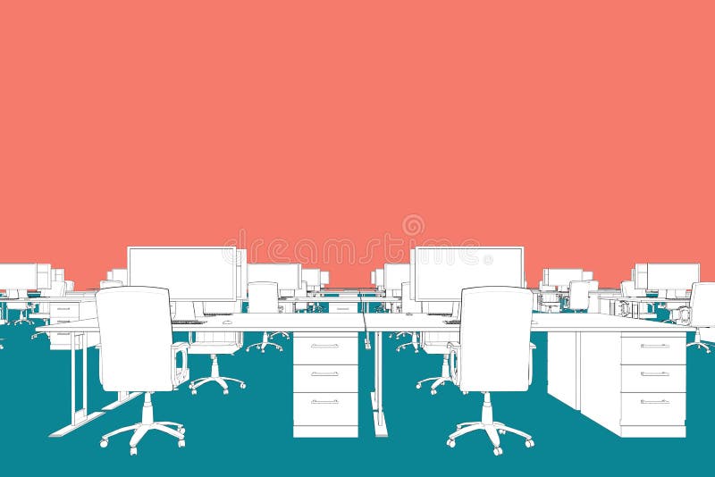 Composite Image of Draw of an Open Space Stock Illustration ...