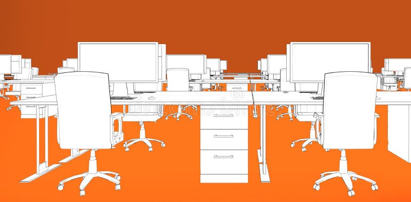 Composite Image of Draw of an Open Space Stock Illustration ...