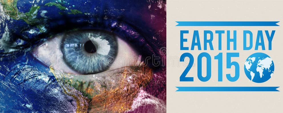 Composite Image of Earth Day Graphic Stock Illustration - Illustration ...