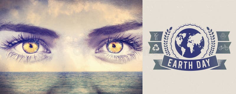Composite Image of Earth Day Graphic Stock Illustration - Illustration ...