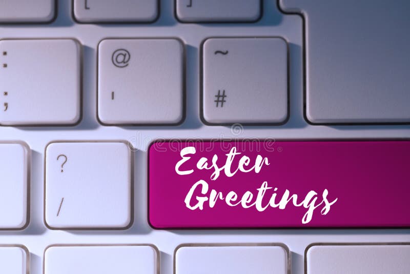Composite Image of Easter Greeting Stock Illustration - Illustration of ...