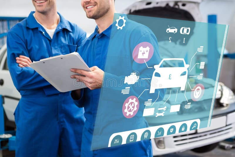 Composite Image of Engineering Interface Stock Image - Image of ...