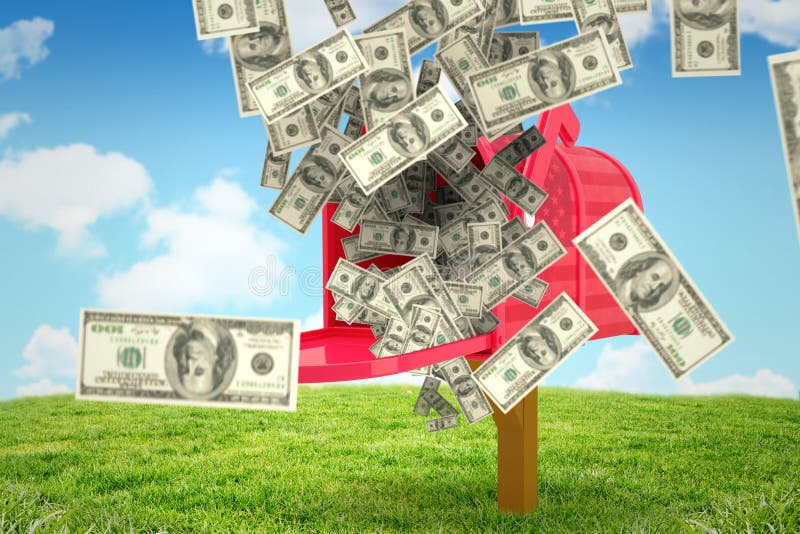Mailbox with money stock image. Image of cash, money, package - 9114605