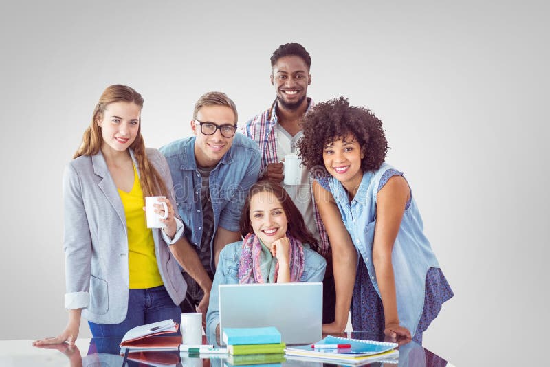 Composite Image of Fashion Students Working As a Team Stock Image ...