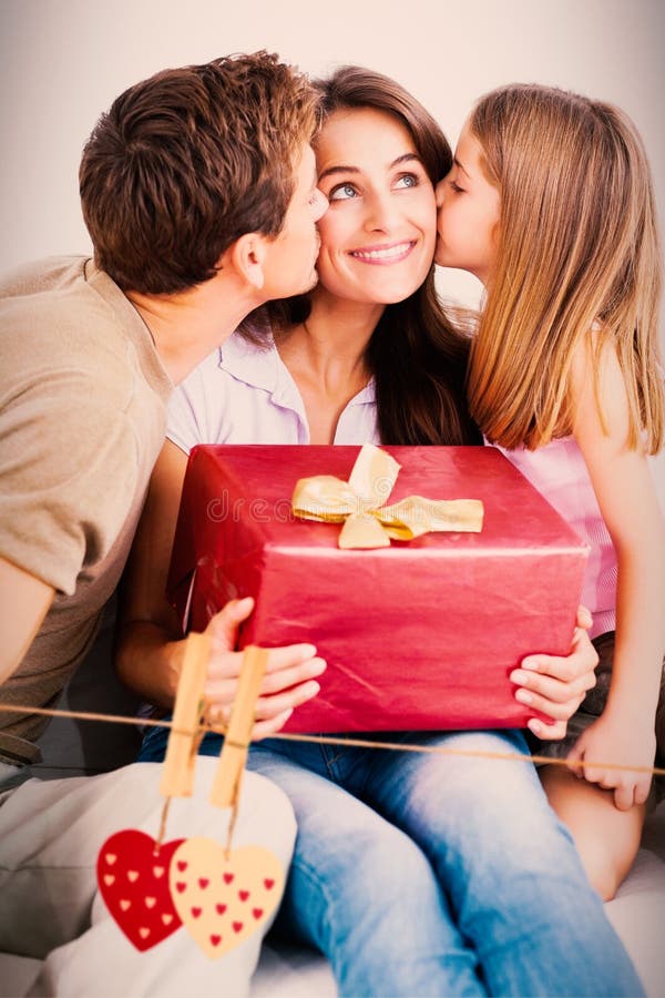 Father His Daughter Offering Gift Stock Photos - Free & Royalty-Free ...