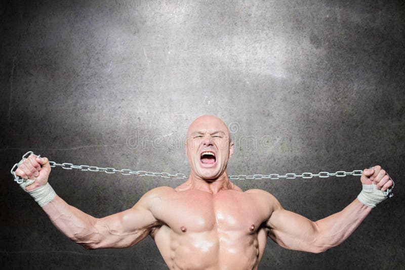 Man holding chain hand stock photo. Image of physical - 17008060