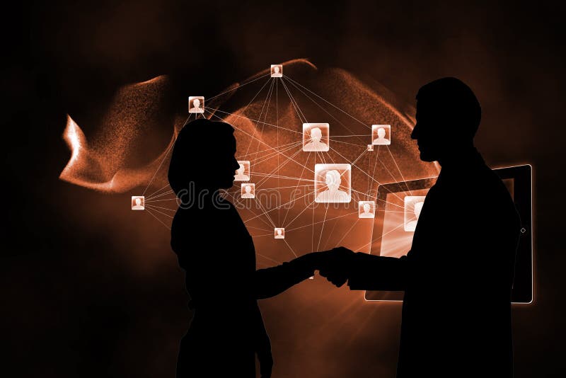 Composite Image Of File Transfer Background Stock Photo - Image of ...