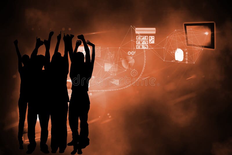 Composite Image of File Transfer Background Stock Illustration ...