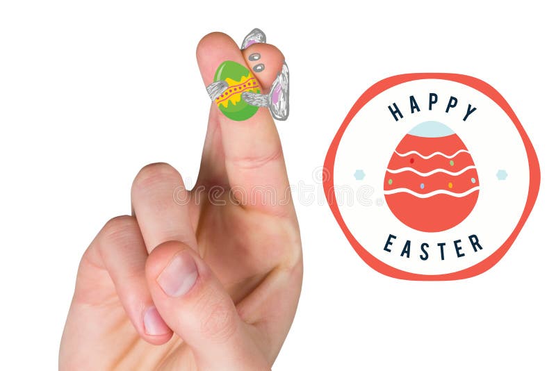 Composite Image of Fingers As Easter Bunny Stock Illustration ...