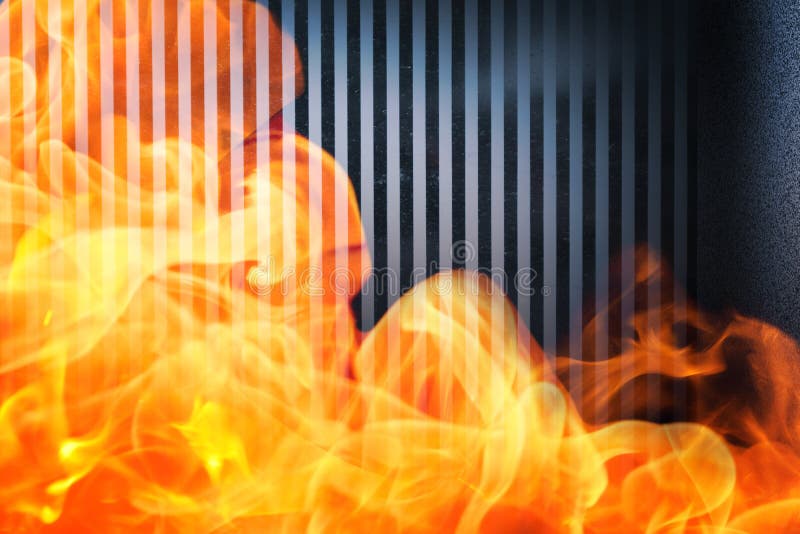 Composite image of fire stock illustration. Illustration of copy - 55534485