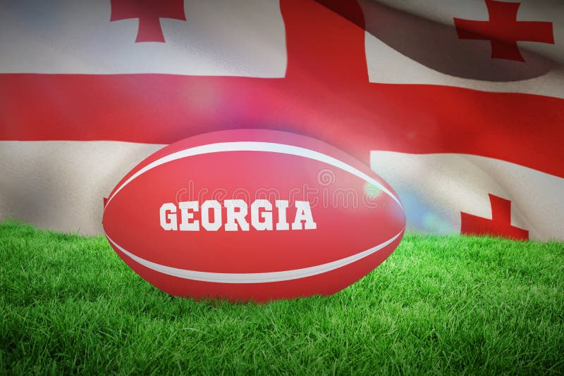 Composite Image of Georgia Rugby Ball Stock Illustration - Illustration ...