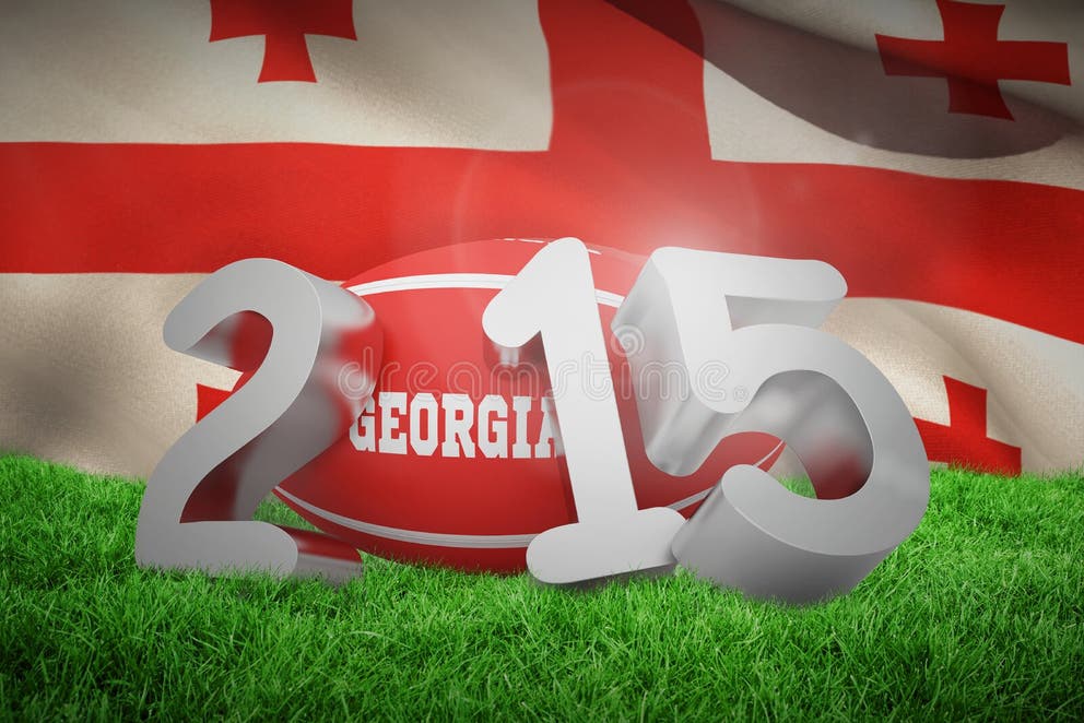 Composite Image of Georgia Rugby 2015 Message Stock Illustration ...