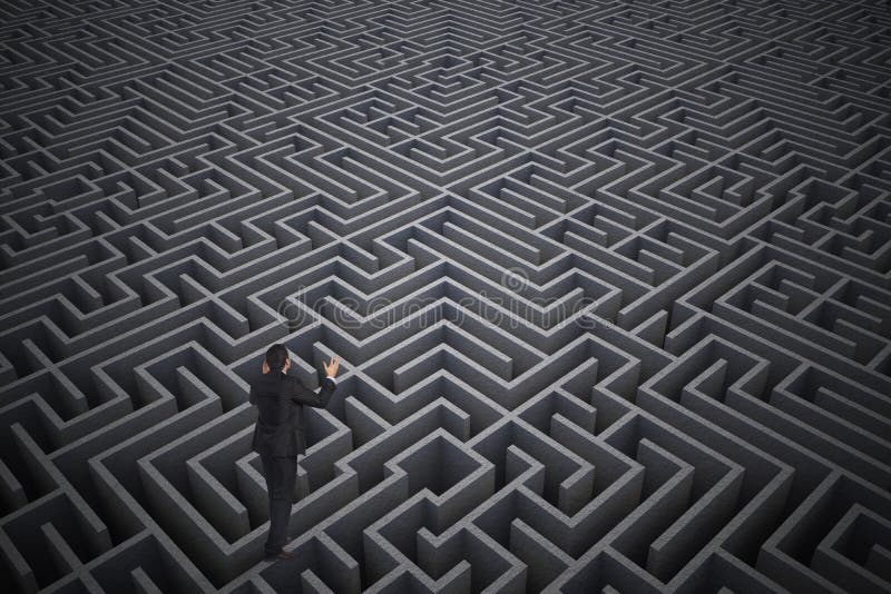 Composite Image of Gesturing Businessman Stock Image - Image of ...