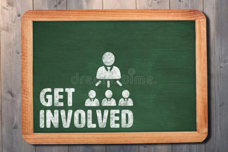 Composite Image of Get Involved Stock Illustration - Illustration of ...