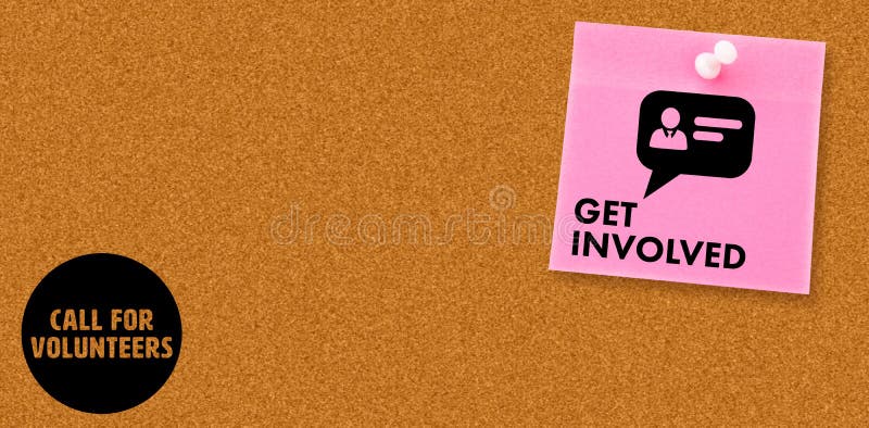 Composite Image of Get Involved Stock Illustration - Illustration of ...