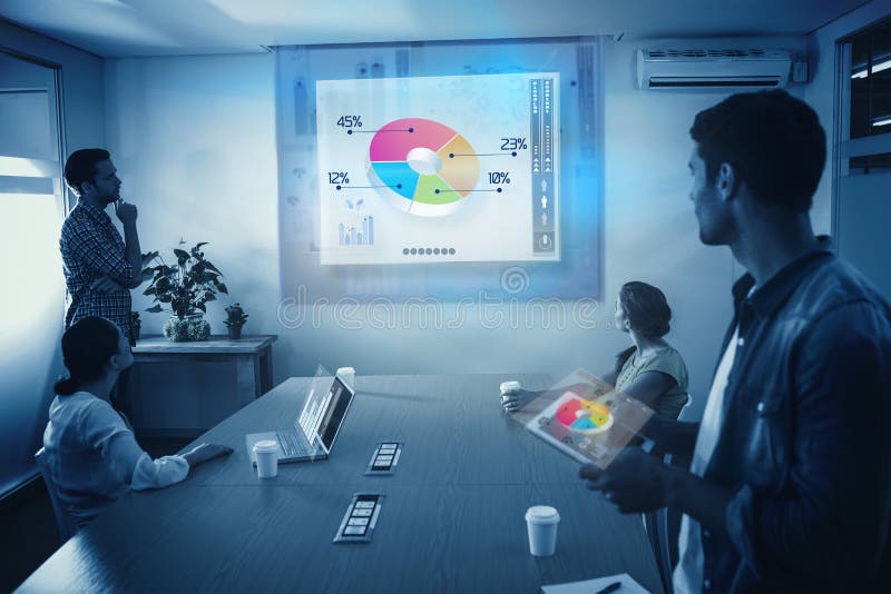 Composite Image of Global Business Interface Stock Image - Image of ...