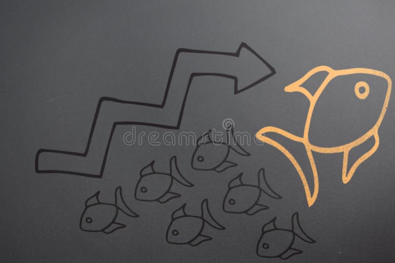 Composite Image of Graphic Image of Fish and Arrow Symbol Stock ...