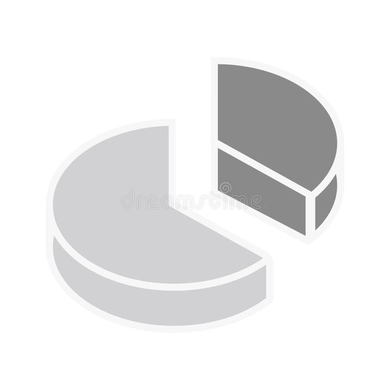 Composite Image of Gray Pie Chart Stock Illustration - Illustration of ...