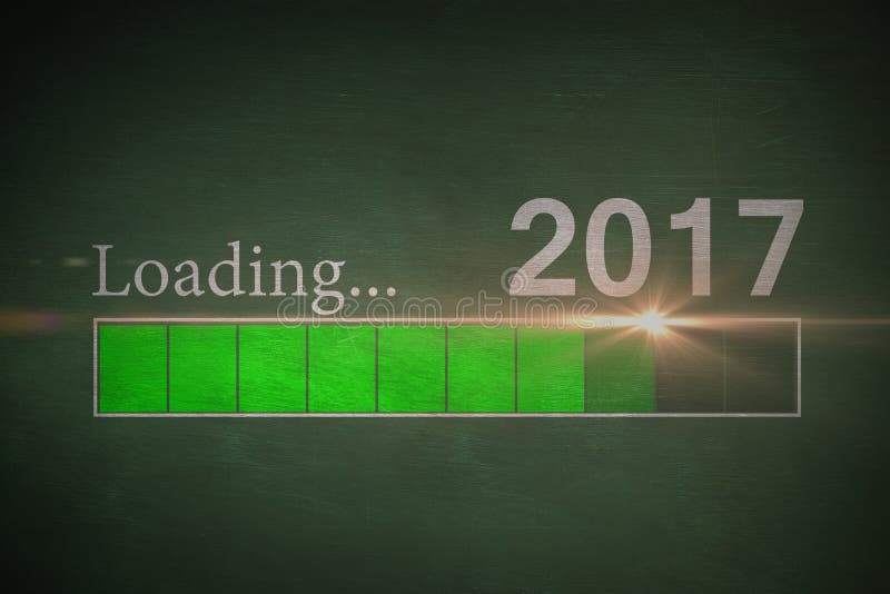 Composite Image of Green Loading Display Stock Illustration ...