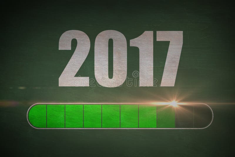 Composite Image of Green Loading Display Stock Illustration ...