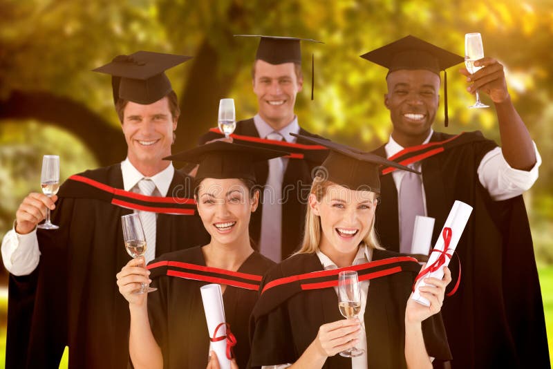 Group of People Graduating from College Stock Image - Image of ceremony ...