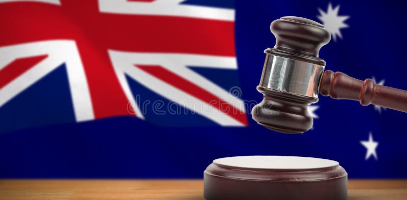 Composite Image of Hammer and Gavel Stock Illustration - Illustration ...