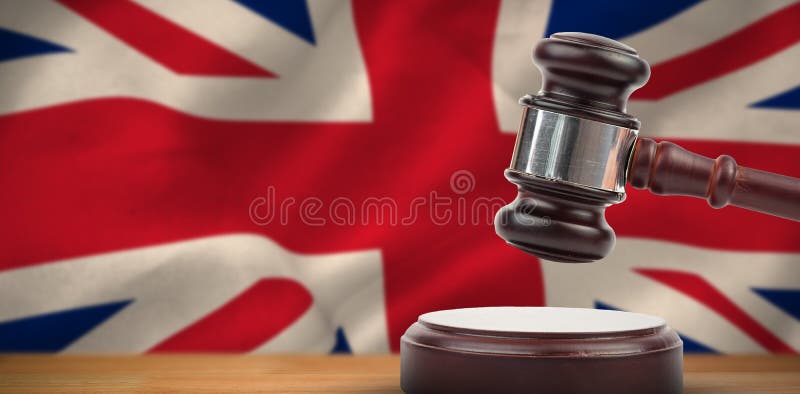 Composite Image of Hammer and Gavel Stock Illustration - Illustration ...