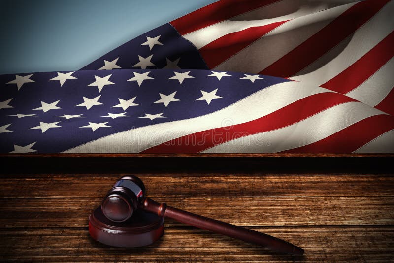 Composite Image of Hammer and Gavel Stock Illustration - Illustration ...