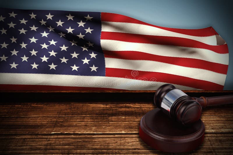 Composite Image of Hammer and Gavel Stock Illustration - Illustration ...