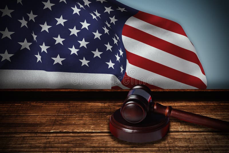 Composite Image of Hammer and Gavel Stock Illustration - Illustration ...