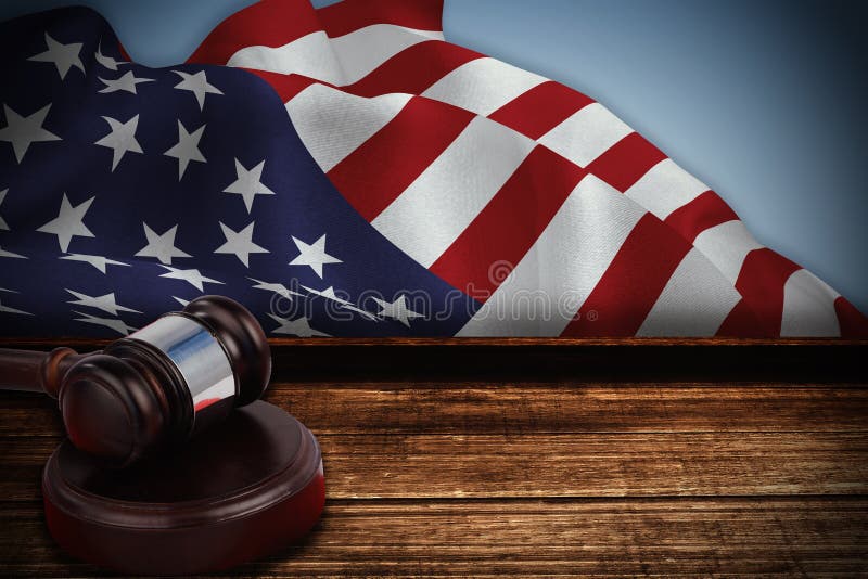 Composite Image of Hammer and Gavel Stock Illustration - Illustration ...