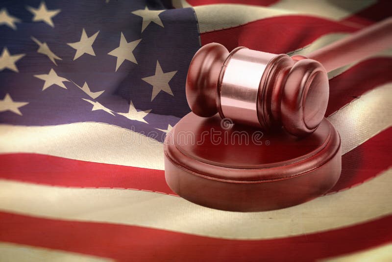 Composite Image of Hammer and Gavel Stock Illustration - Illustration ...