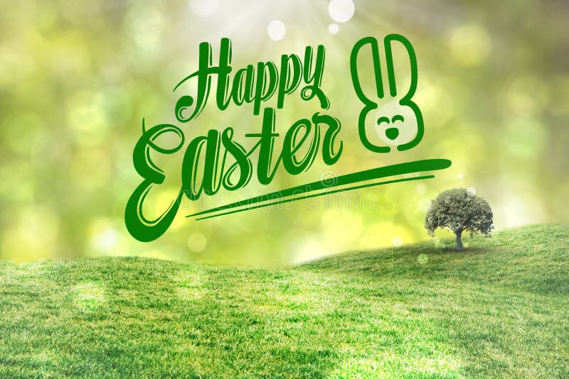 Composite Image of Happy Easter Stock Illustration - Illustration of ...