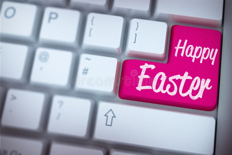 A Composite Image of Happy Easter Stock Illustration - Illustration of ...