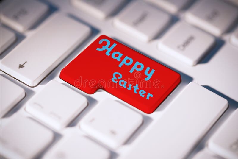 A Composite Image of Happy Easter Stock Illustration - Illustration of ...