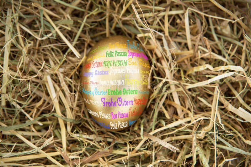 A Composite Image of Happy Easter in Different Languages Stock Photo ...