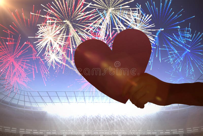 Composite image of heart stock image. Image of boyfriend - 84451725