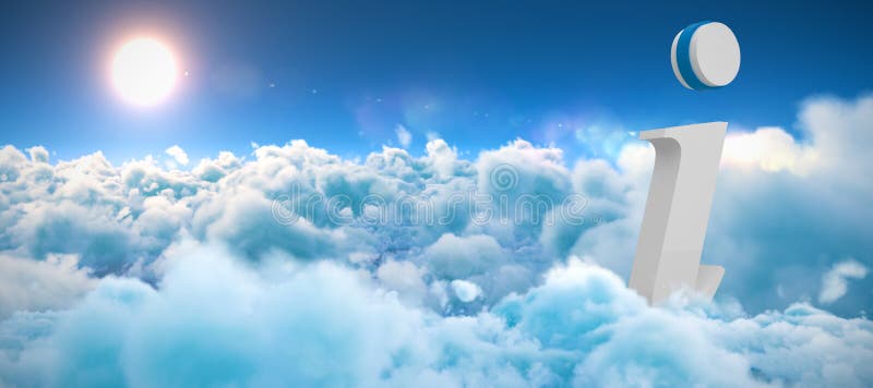 Composite Image of I Information Icon Stock Illustration - Illustration ...