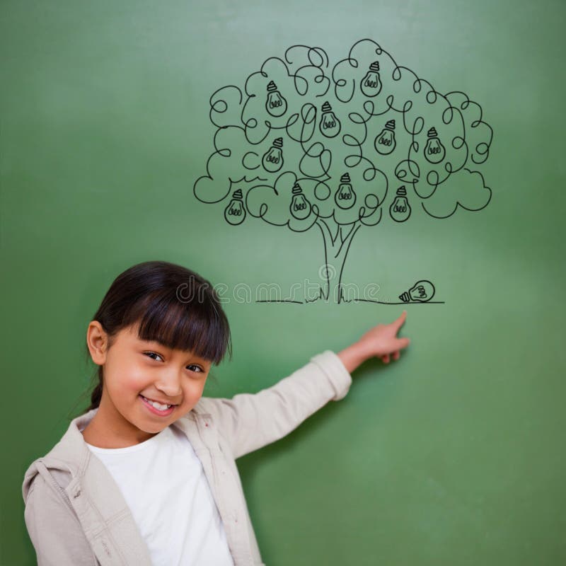 Composite Image of Idea Tree Stock Photo - Image of pupil, school: 43680266