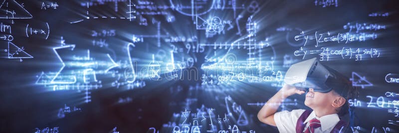 Composite Image of Illustration of Mathematical Equations with Solution ...