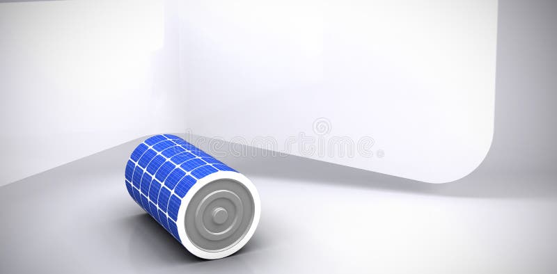 Composite Image of Image of 3d Solar Battery Stock Illustration ...