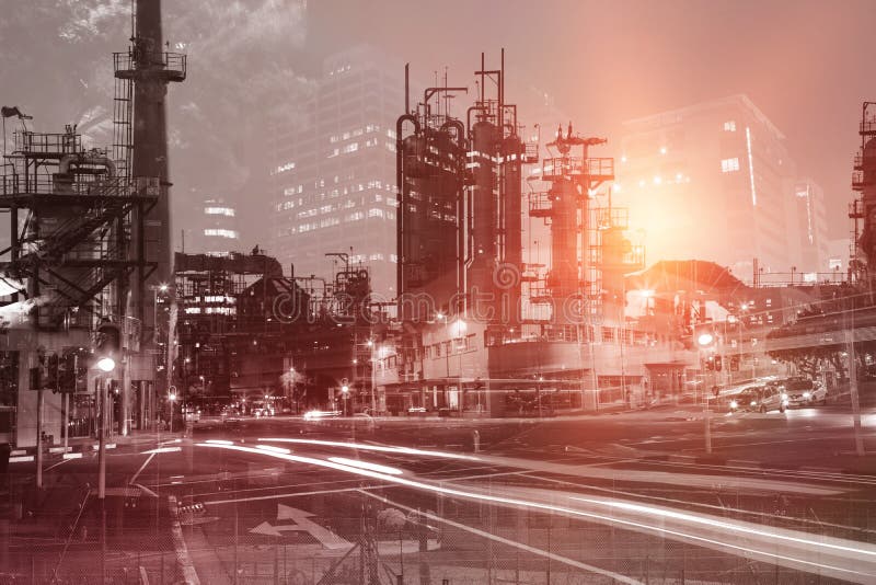 Composite Image of Image of Factory Stock Illustration - Illustration ...