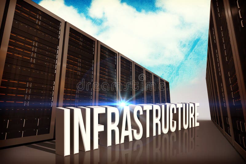 Composite Image of Infrastructure Stock Illustration - Illustration of ...