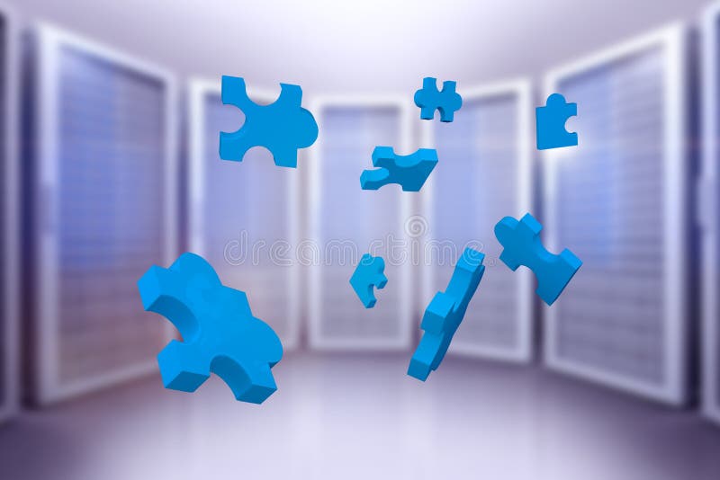 Composite Image of Jigsaw Pieces Stock Illustration - Illustration of ...
