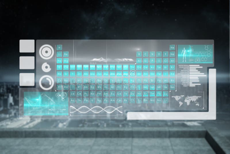 Composite Image of Keyboard Interface Stock Illustration - Illustration ...