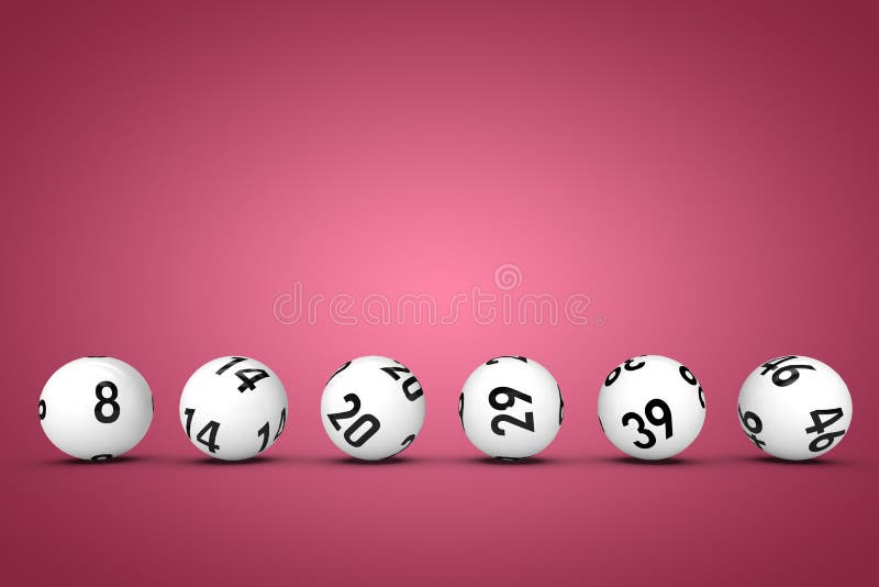 Composite Image of Line of Lottery Balls Stock Illustration ...