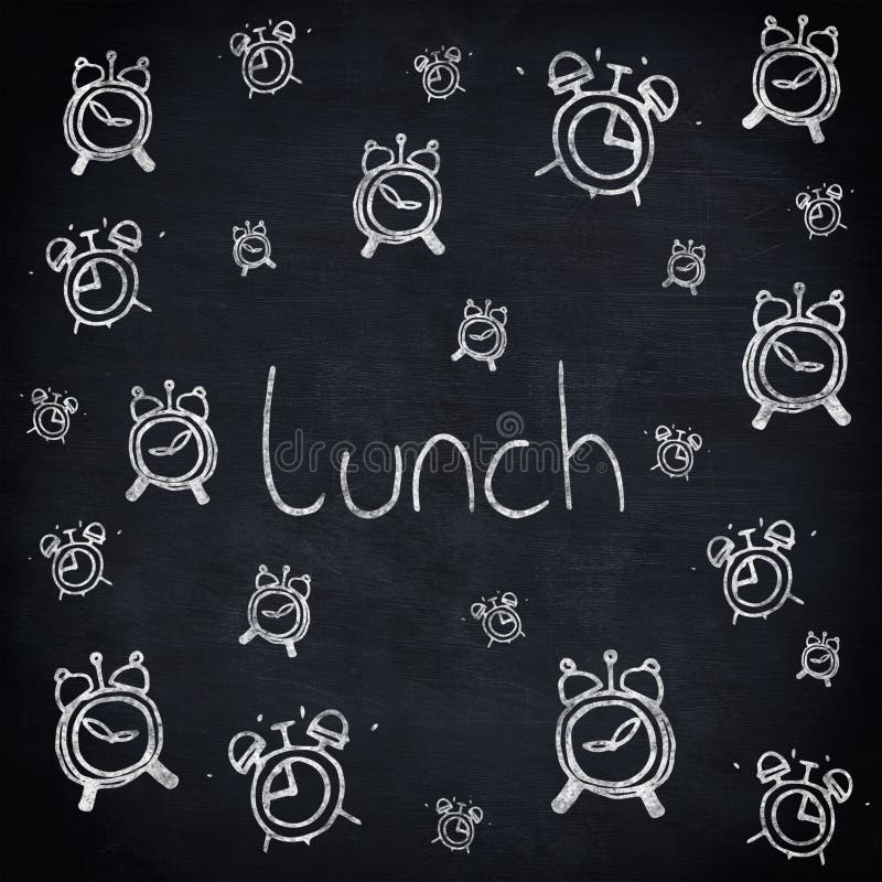 Composite Image of Lunch Doodle Stock Illustration - Illustration of ...