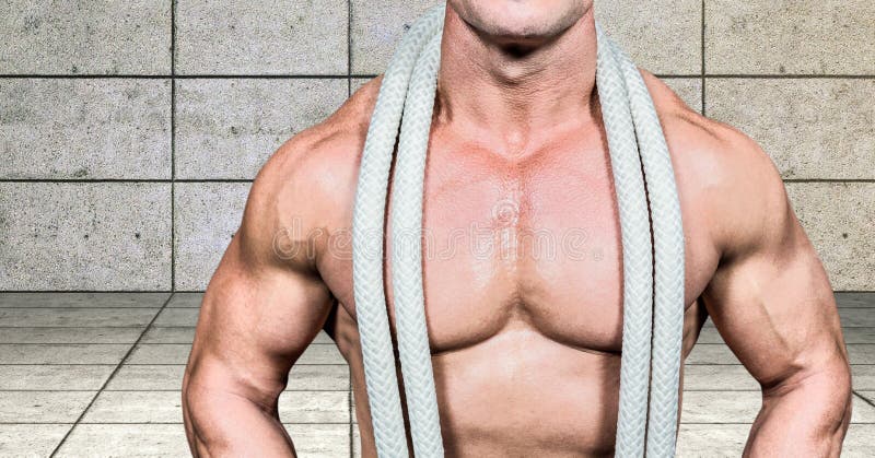 Composite Image of Man Fitness Torso Stock Illustration - Illustration ...