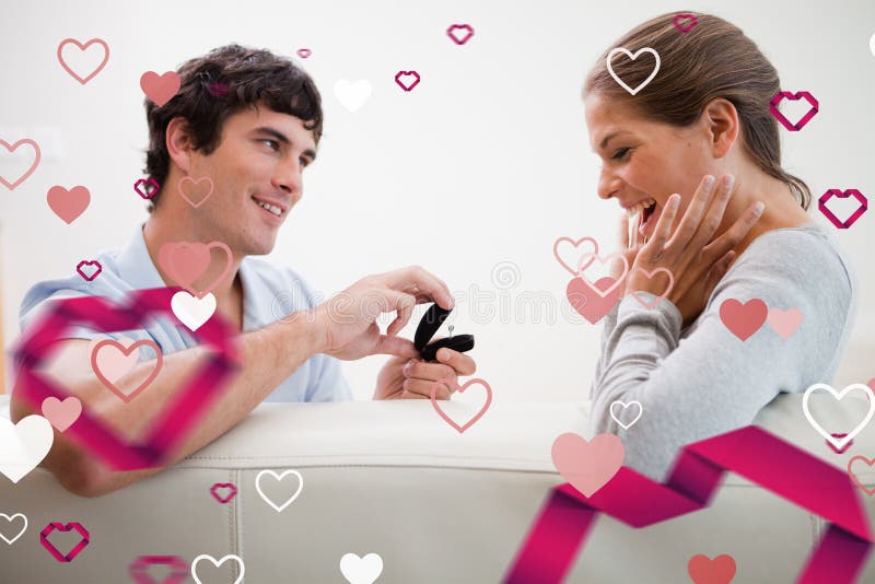 Proposal Marriage Stickman Emotion Stock Vector - Illustration of ...